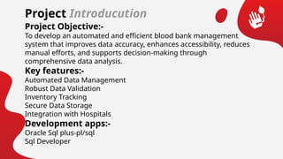 Blood Bank Management database systems .pptx