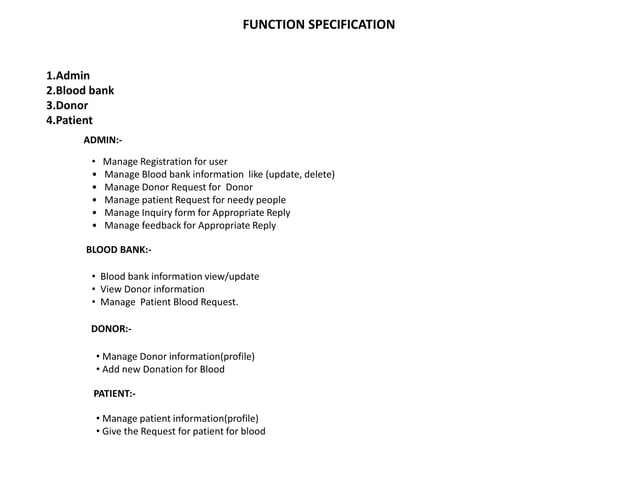Blood bank management system | PDF | Blood Disorders | Diseases and ...