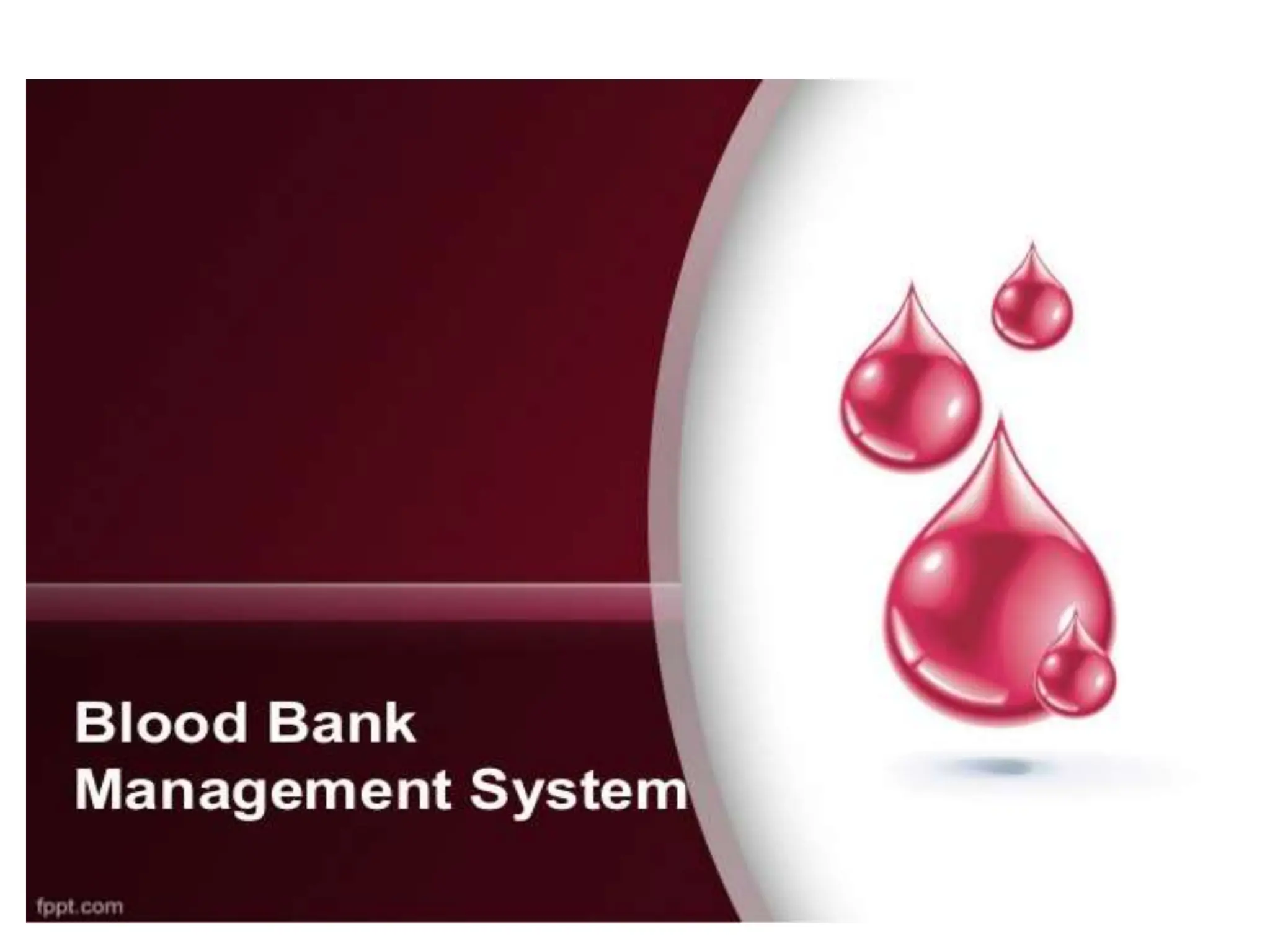 Blood Bank and Donation management system | PPTX