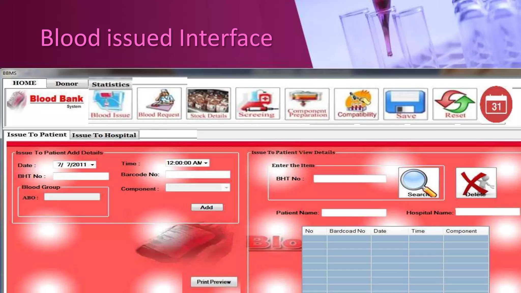 Blood Bank Management System | PPTX