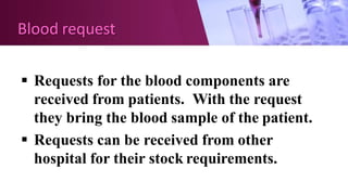 Blood Bank Management System | PPTX