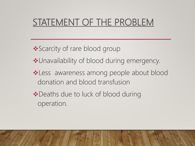 Blood bank system Project PPT | PPTX | Blood Disorders | Diseases and ...