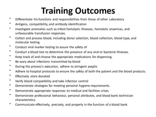 Blood bank technician course | DOCX