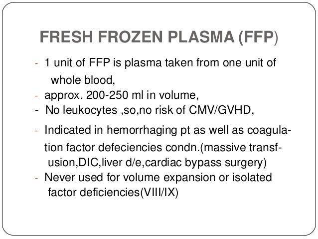 Blood & blood products in icu