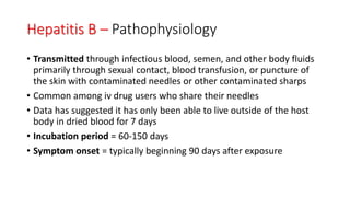 Blood borne infectious diseases | PPTX