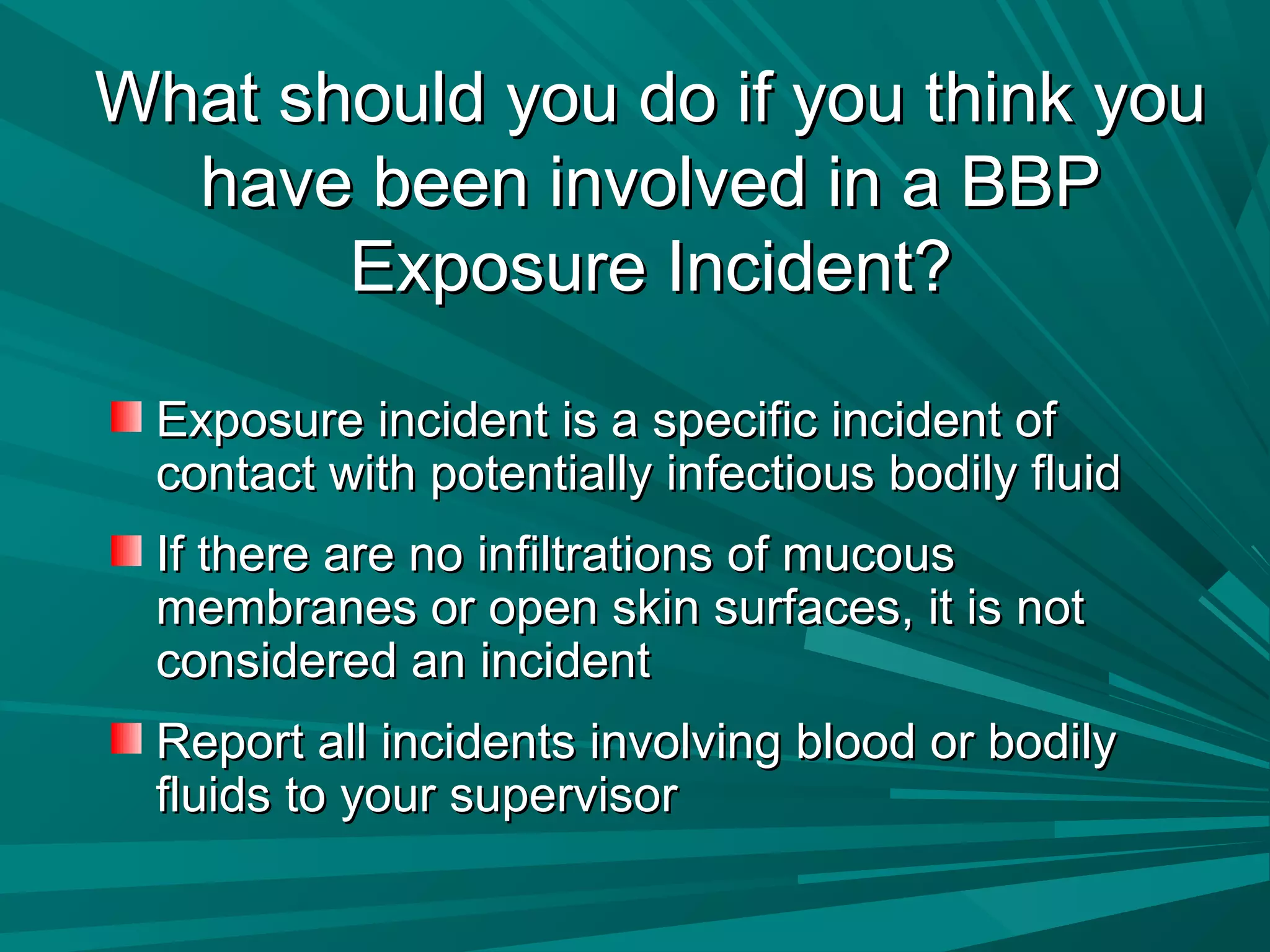 Bloodborne Pathogens Awareness Training | PPT