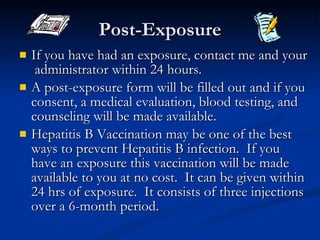 Bloodborne Pathogen Presentation Updated 09 11 08 | PPS | Infectious ...