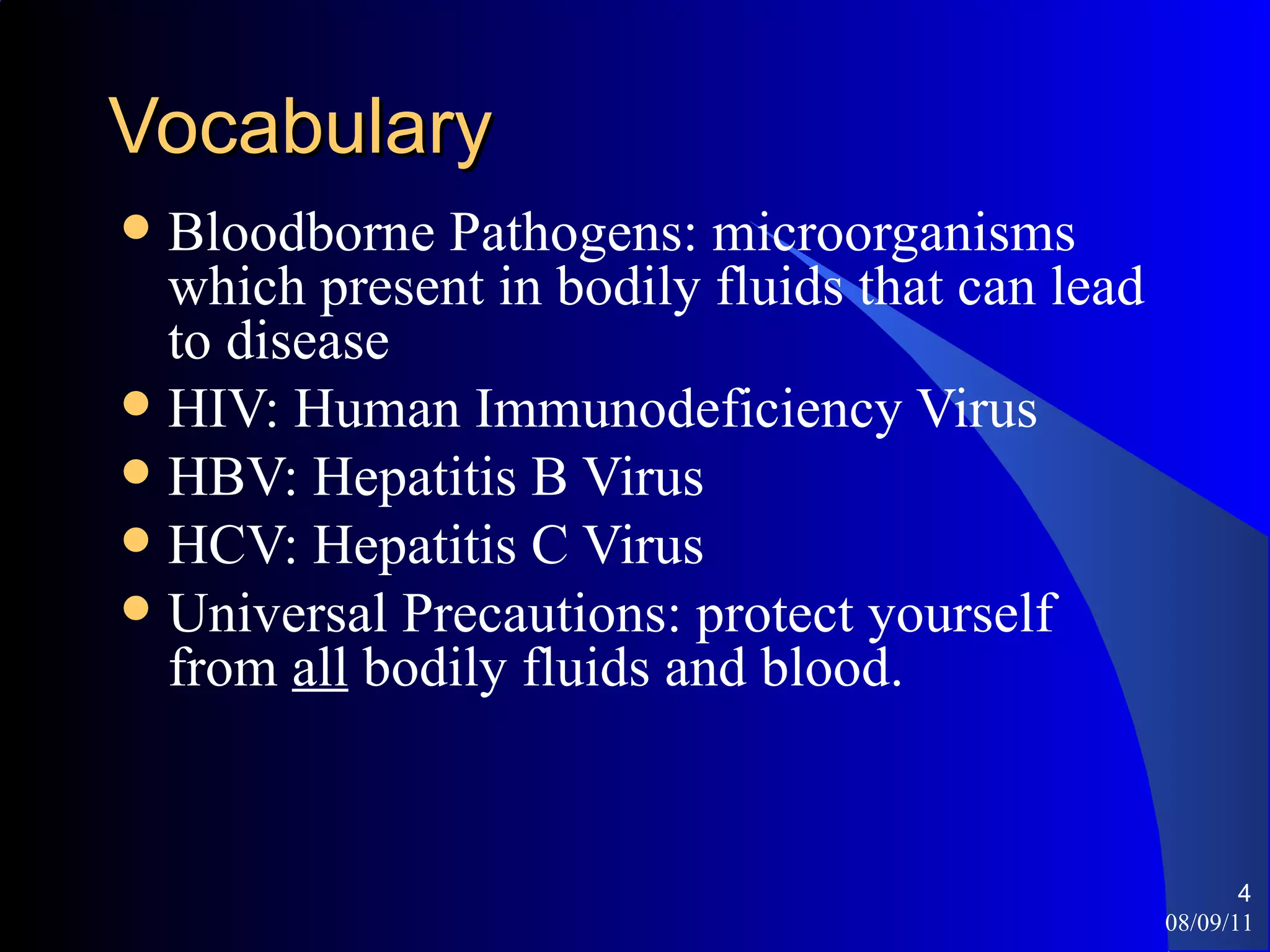 Bloodborne pathogens | PPT