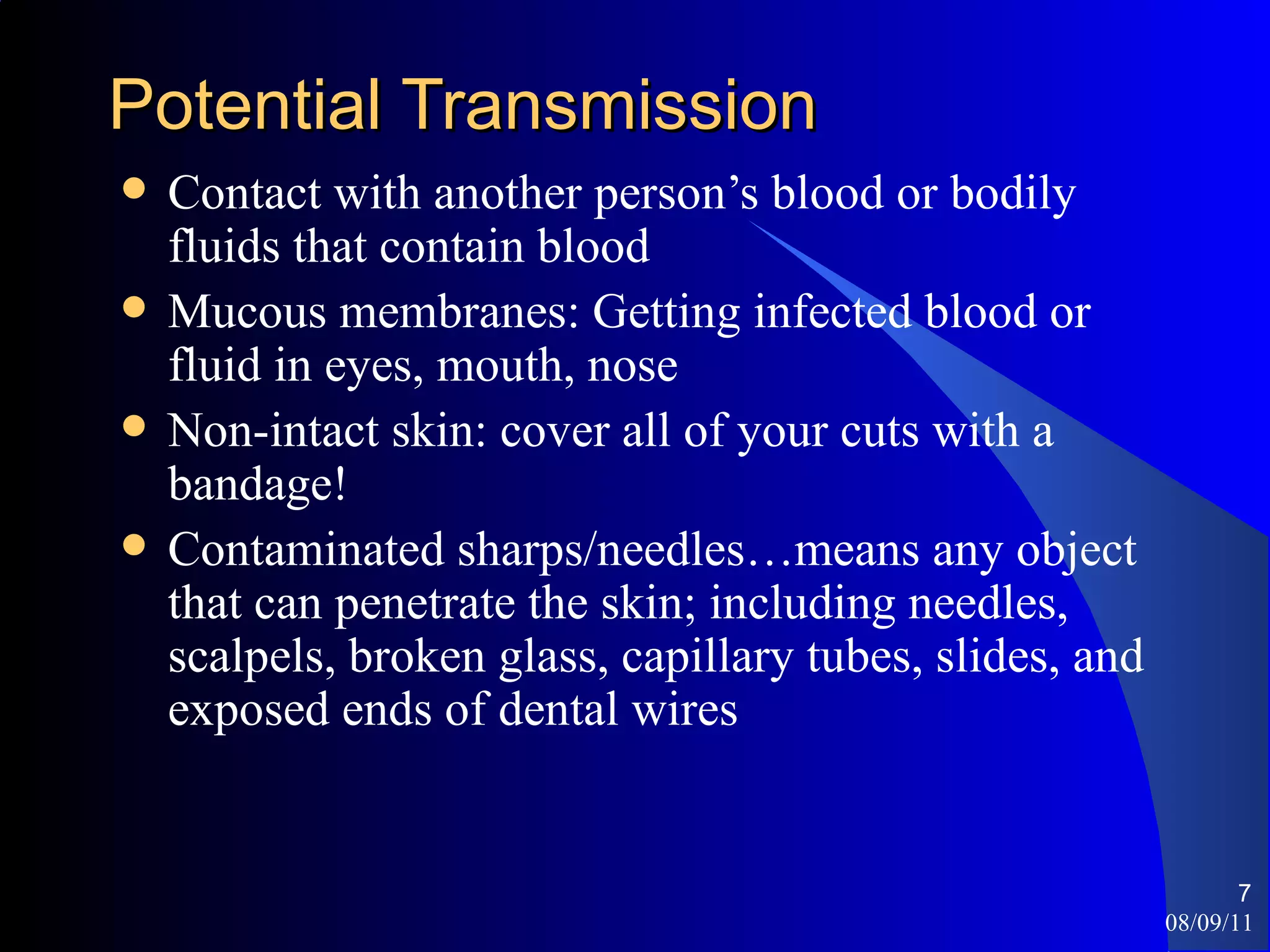 Bloodborne pathogens | PPT