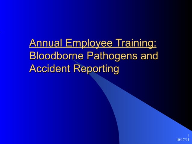 Bloodborne pathogens | PPT