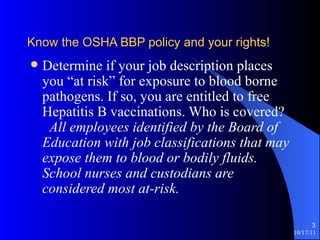 Bloodborne pathogens | PPT