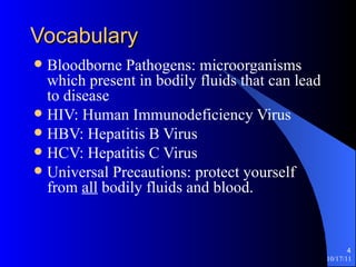 Bloodborne pathogens | PPT