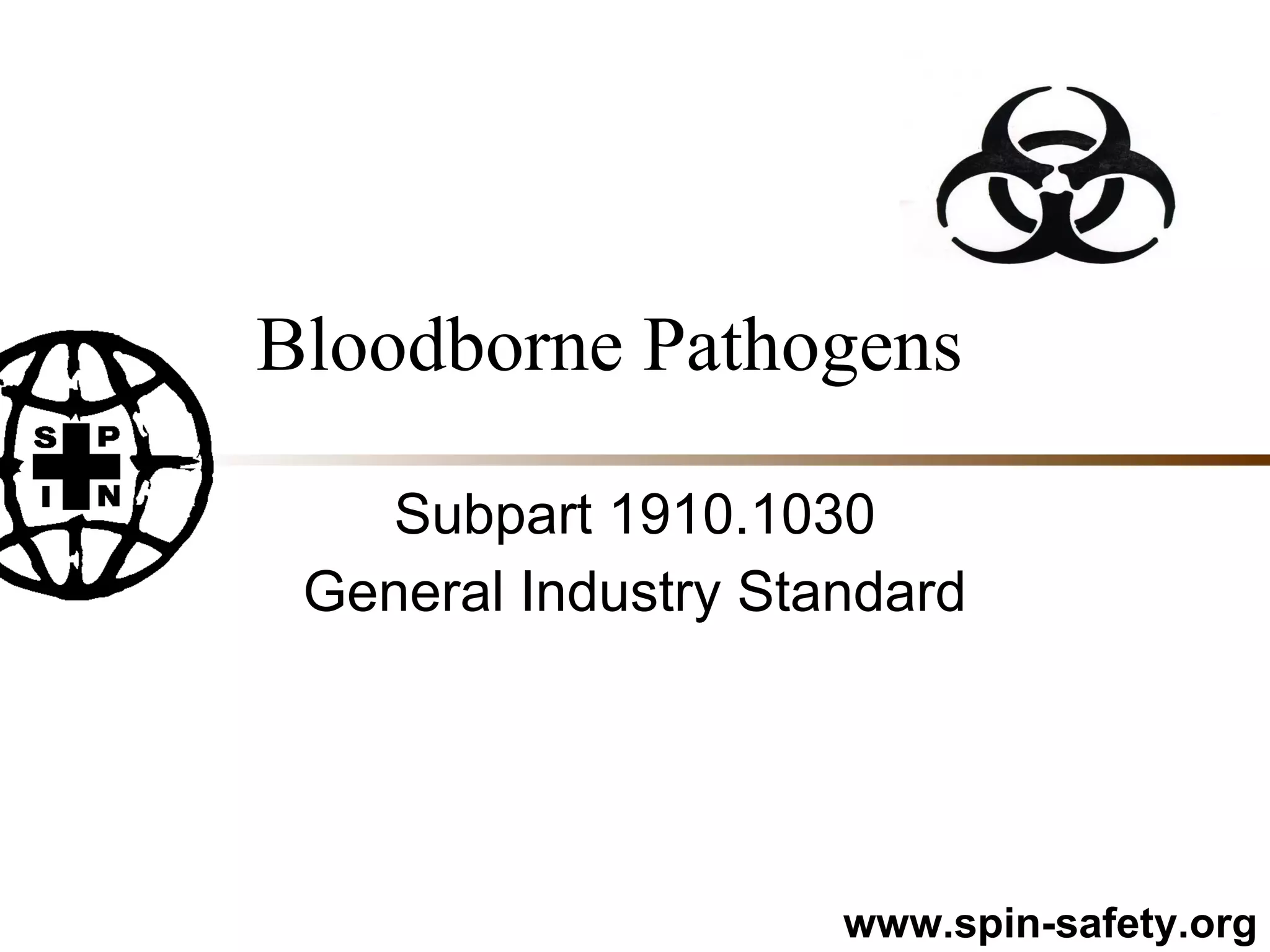 Bloodborne Pathogens | PPT