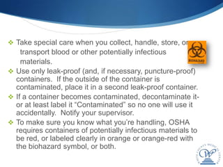 Bloodborne pathogens | PPTX | Infectious Diseases | Diseases and Conditions