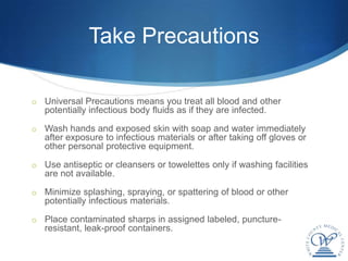 Bloodborne pathogens | PPTX | Infectious Diseases | Diseases and Conditions