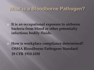 Bloodborne Pathogens | PPT