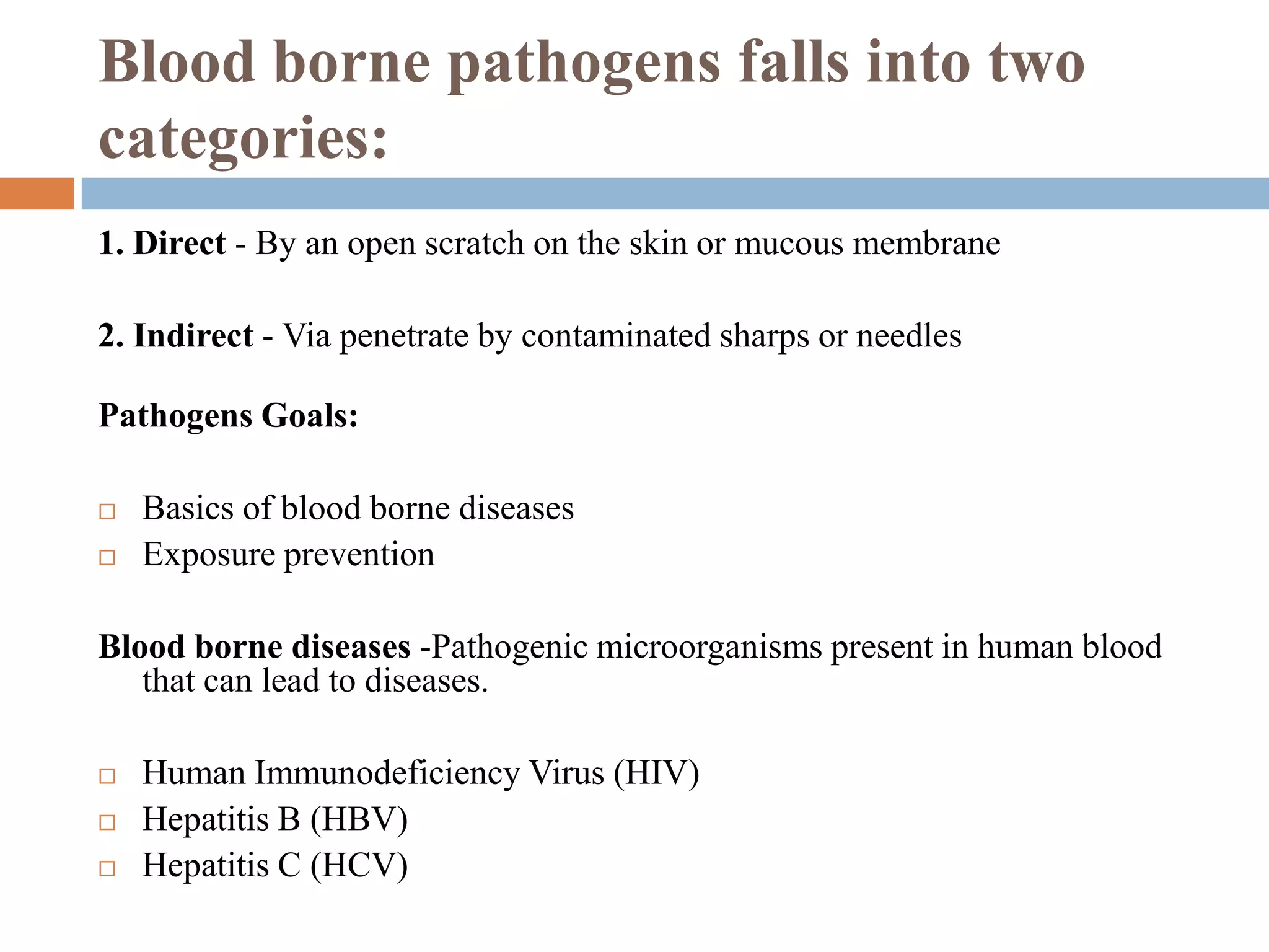 Blood borne pathogens | PPTX