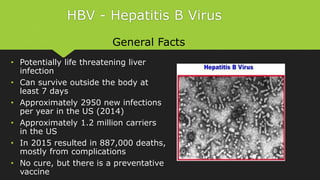 Bloodborne Pathogens - Diseases and Transmission | PPTX