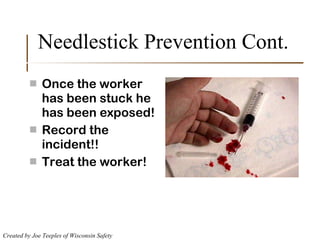Bloodborne Pathogens Needlestick | PPT