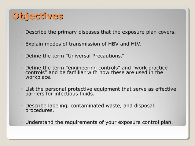 Bloodborne Pathogens Training | PPT