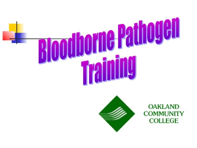 Bloodborne pathogen training | PPT