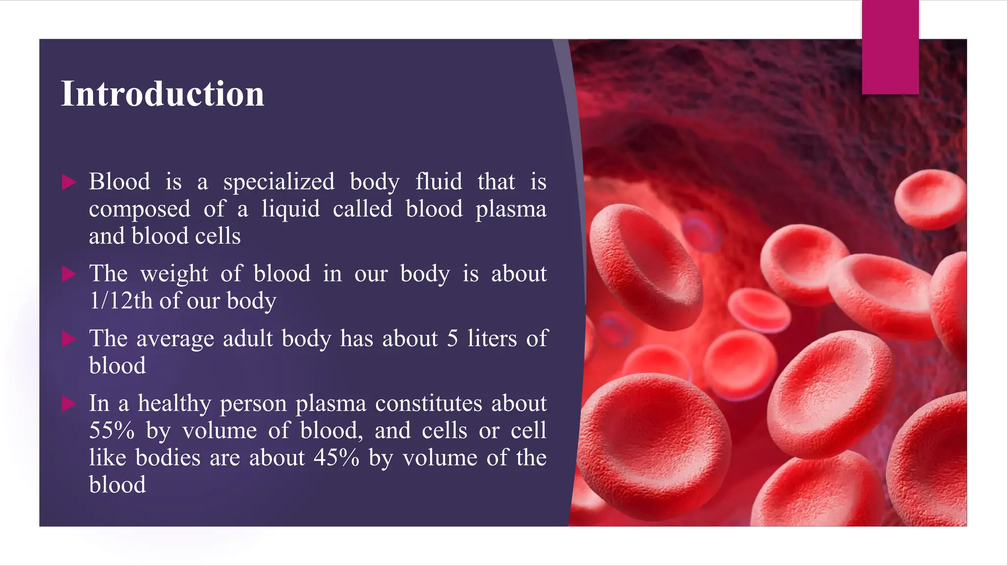 Blood, Blood Plasma and Blood group systems | PPT