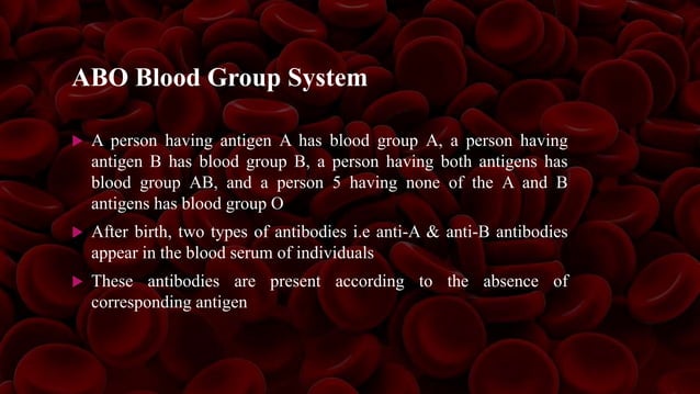 Blood, Blood Plasma and Blood group systems | PPT