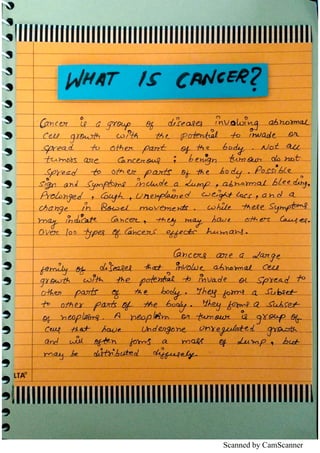 Blood Cancer Biology Investigatory Project | PDF