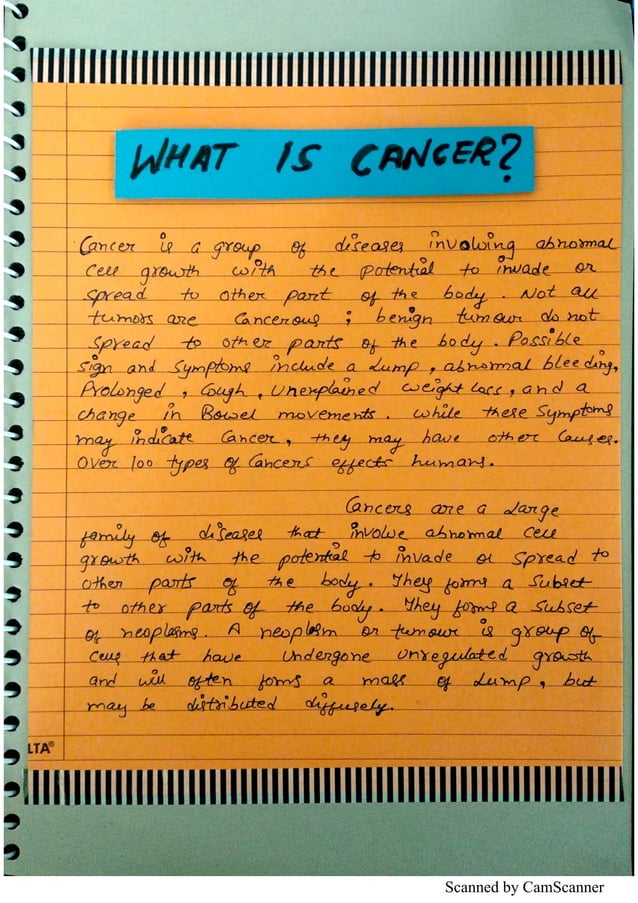 Blood Cancer Biology Investigatory Project