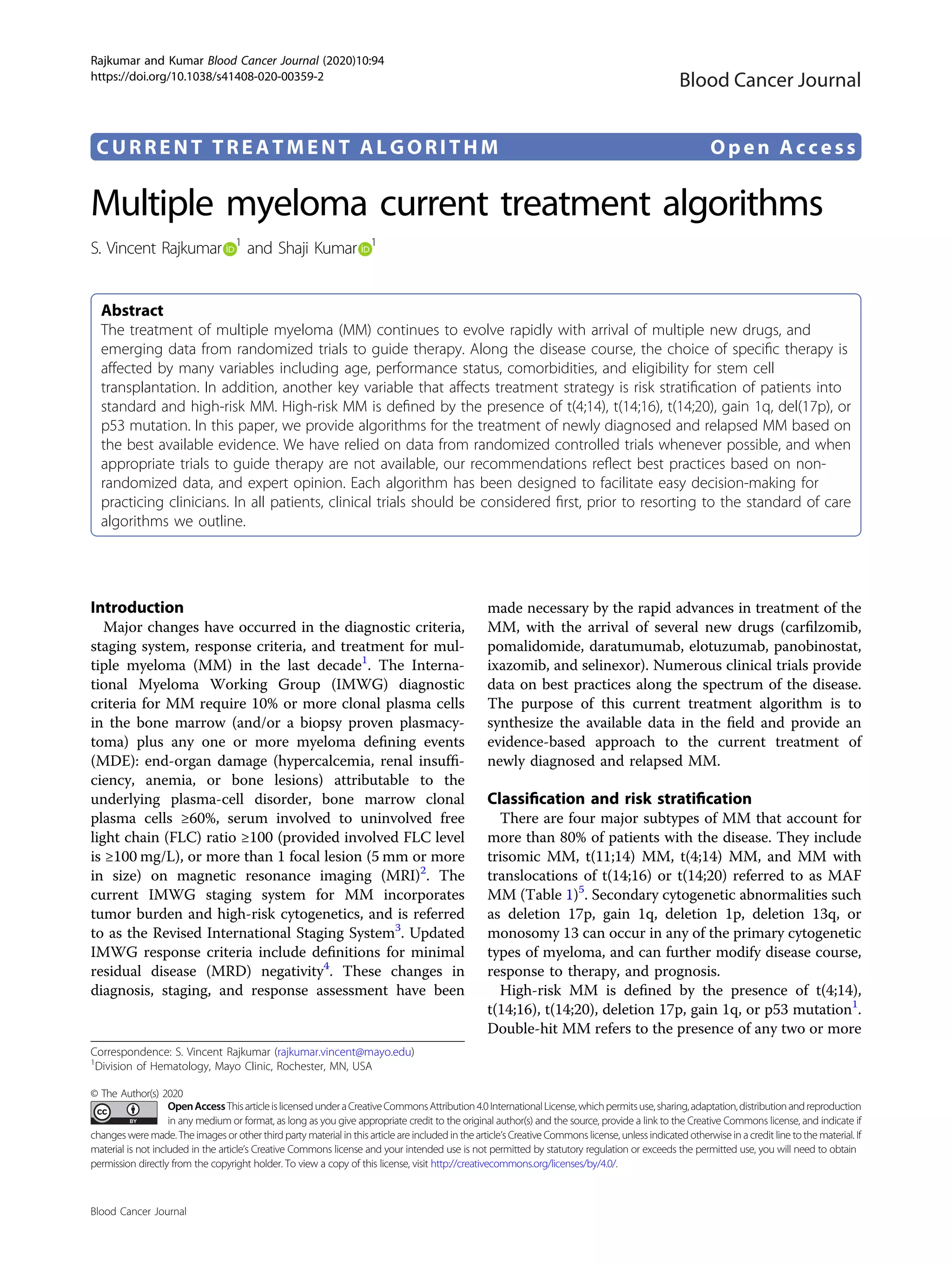 Blood cancer journal | PDF