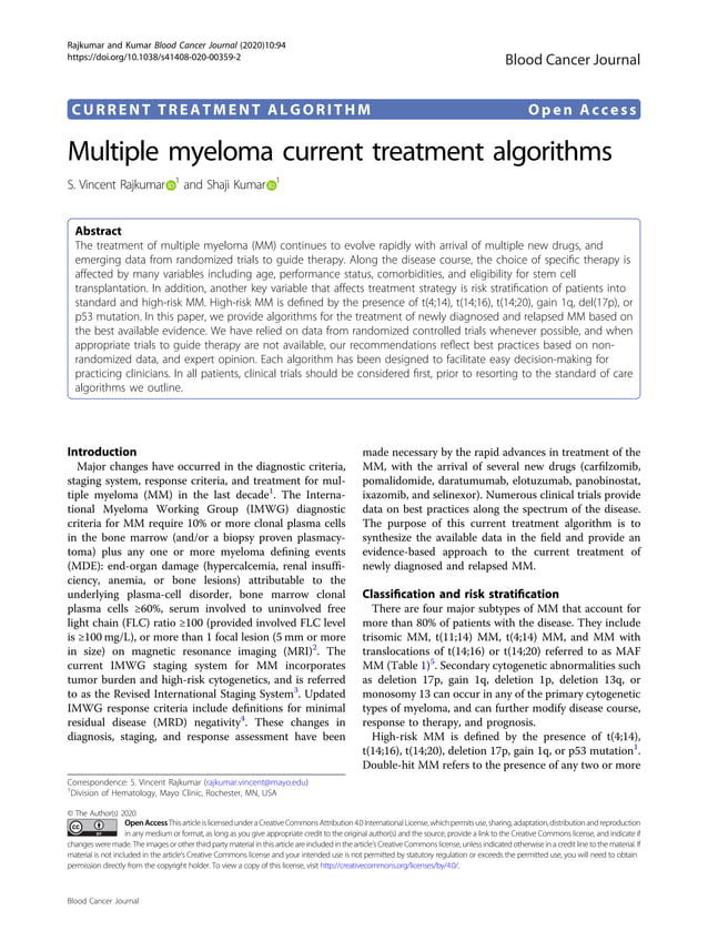 Blood cancer journal | PDF