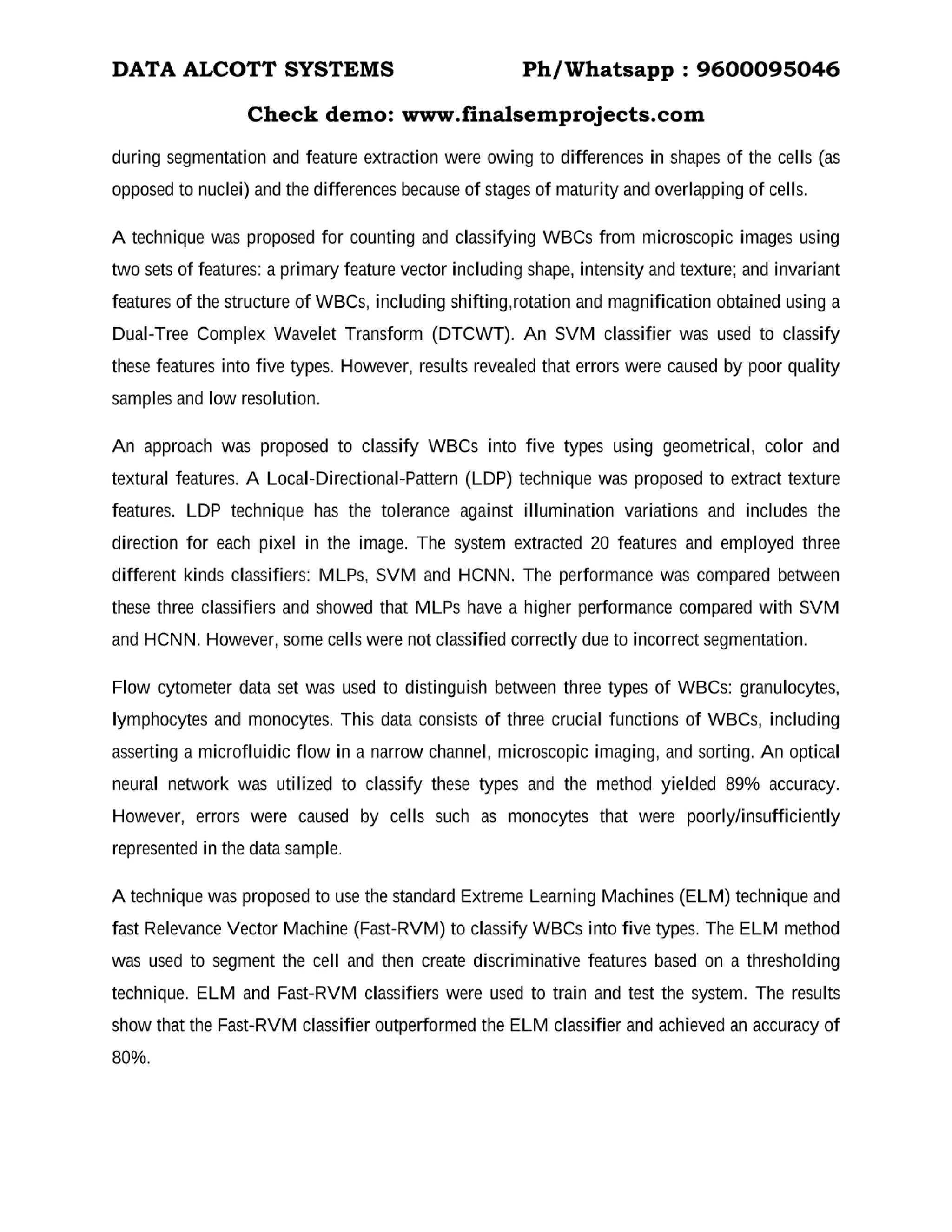 Blood cell classification using deep learning | PDF