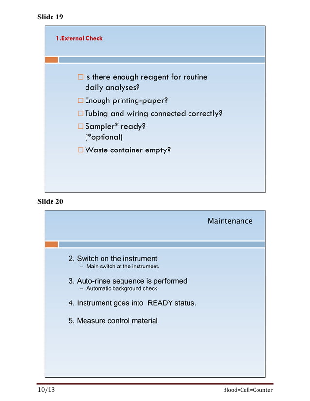 Blood cell counters | PDF