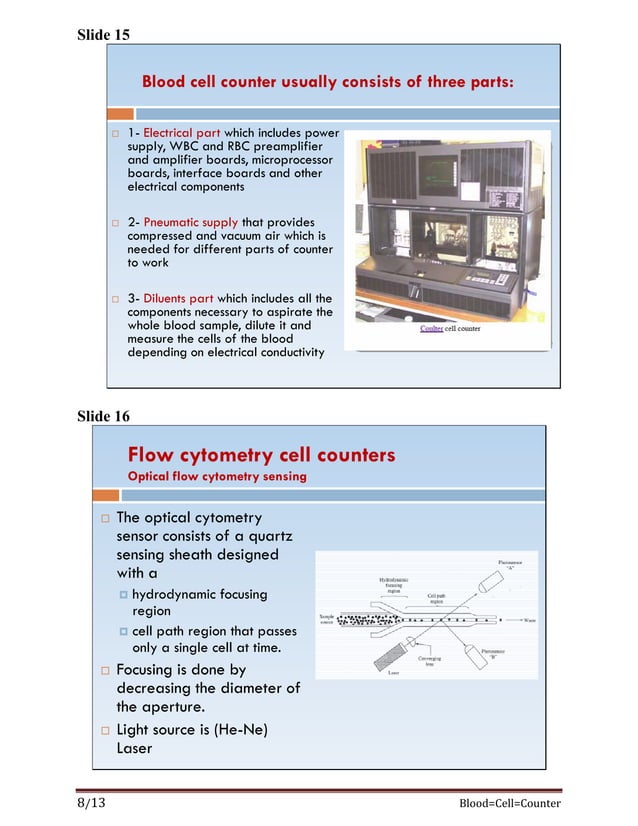 Blood cell counters | PDF