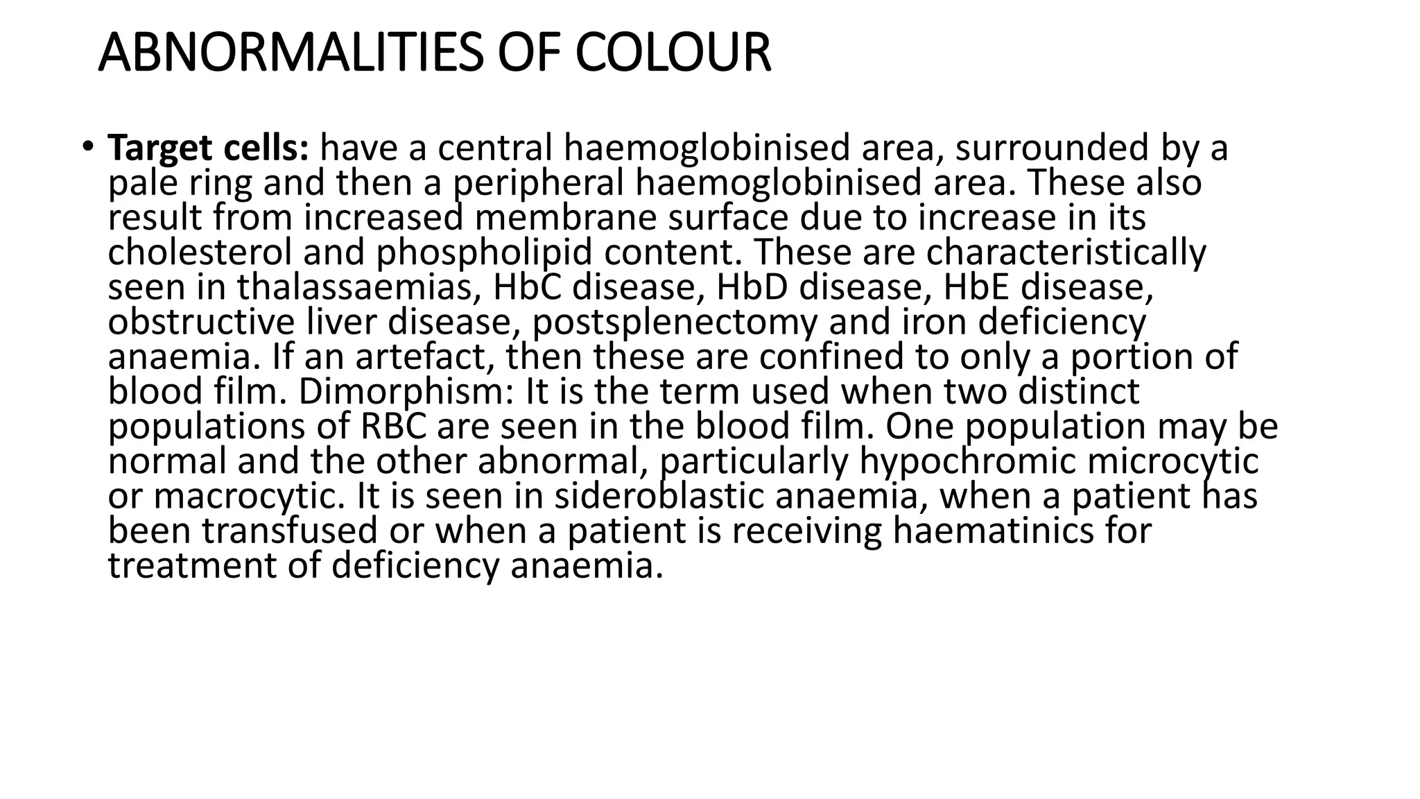 Blood cell morphology | PPTX