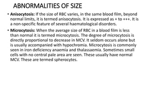 Blood cell morphology | PPTX