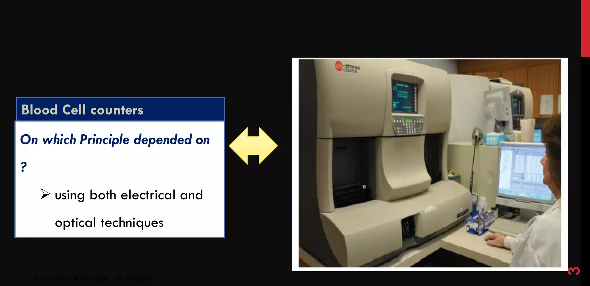 Blood cells counters types - linearity | PPT