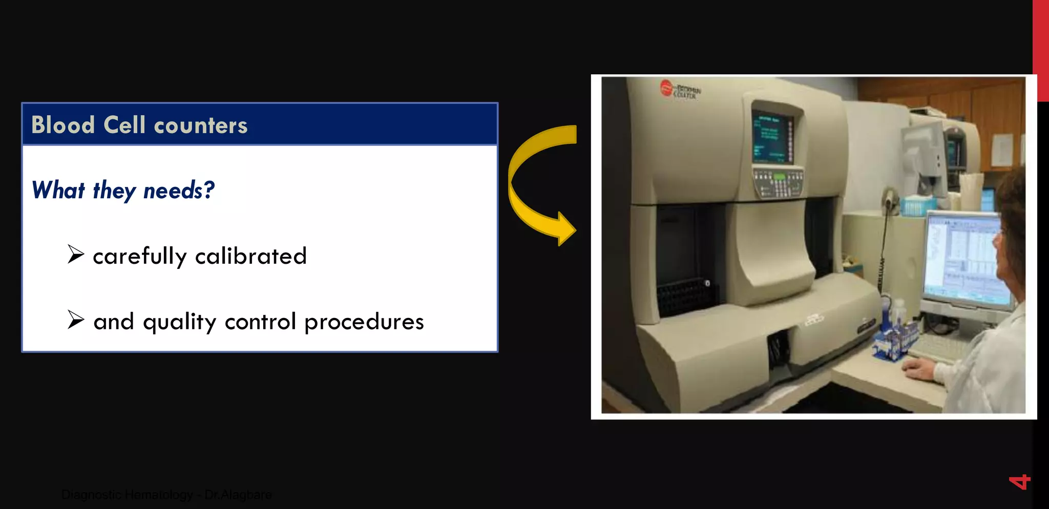 Blood cells counters types - linearity | PPT