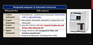 Blood cells counters types - linearity | PPT