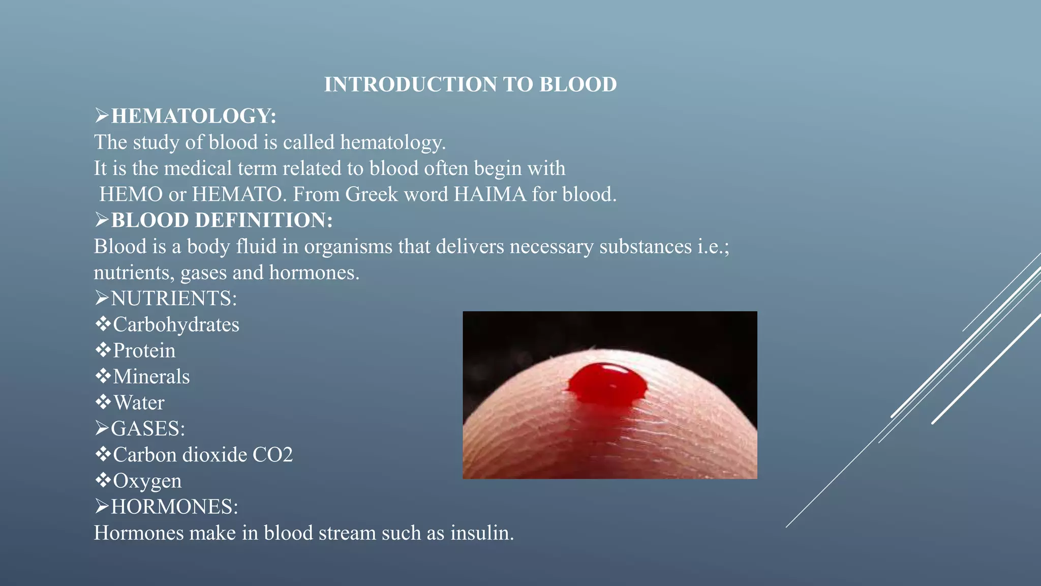 Blood chemistry | PPTX