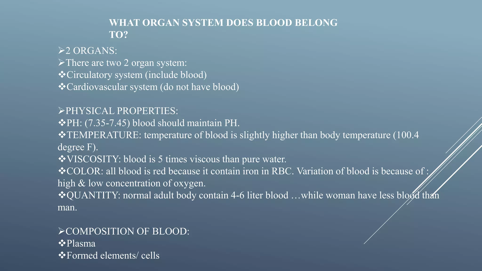 Blood chemistry | PPTX