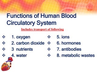 Blood circulatory system | PPTX