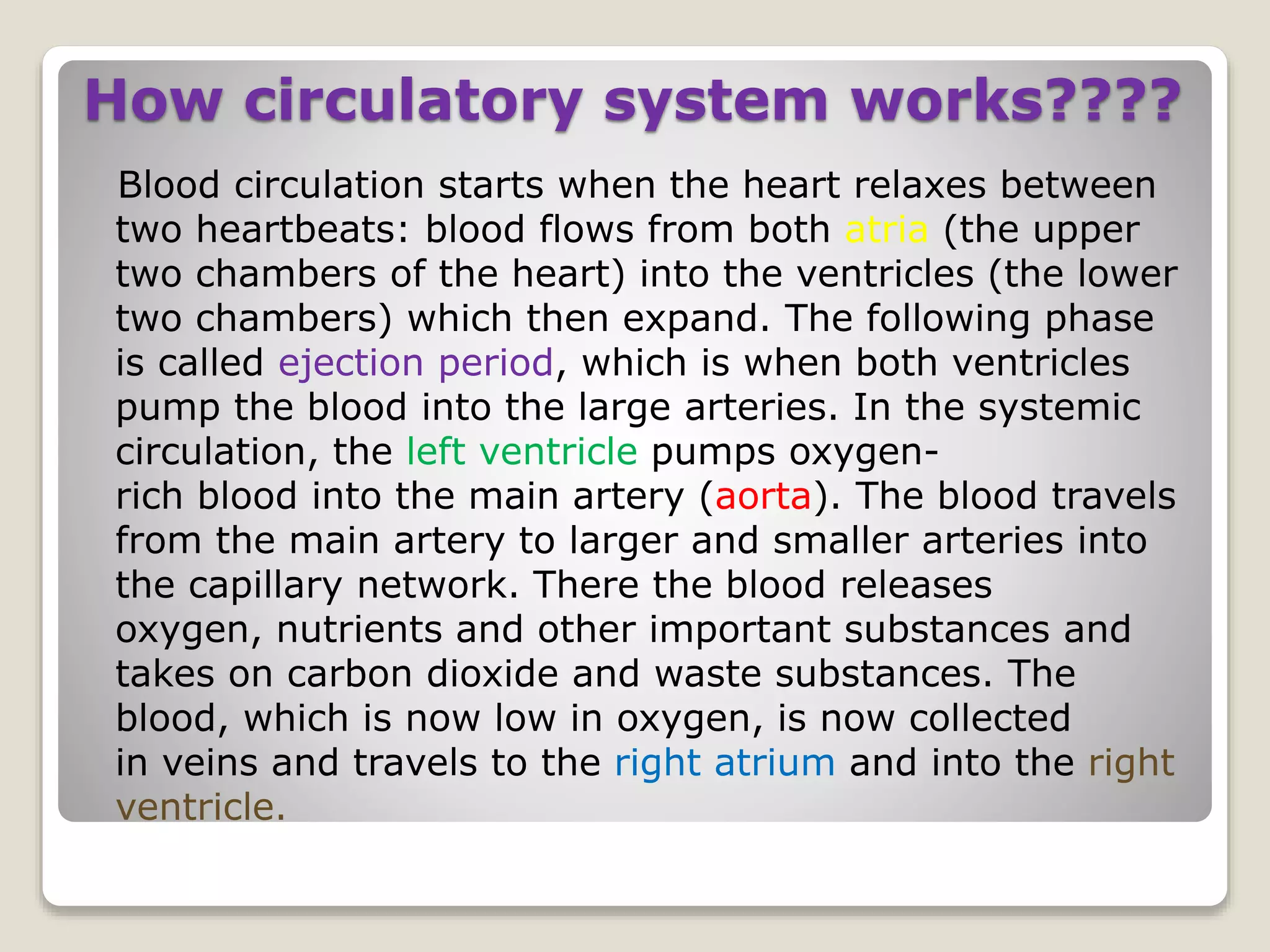 Blood circulation | PPTX | Heart and Cardiovascular Diseases | Diseases ...