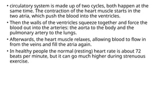 Blood Circulation in Human Body with Description | PPTX