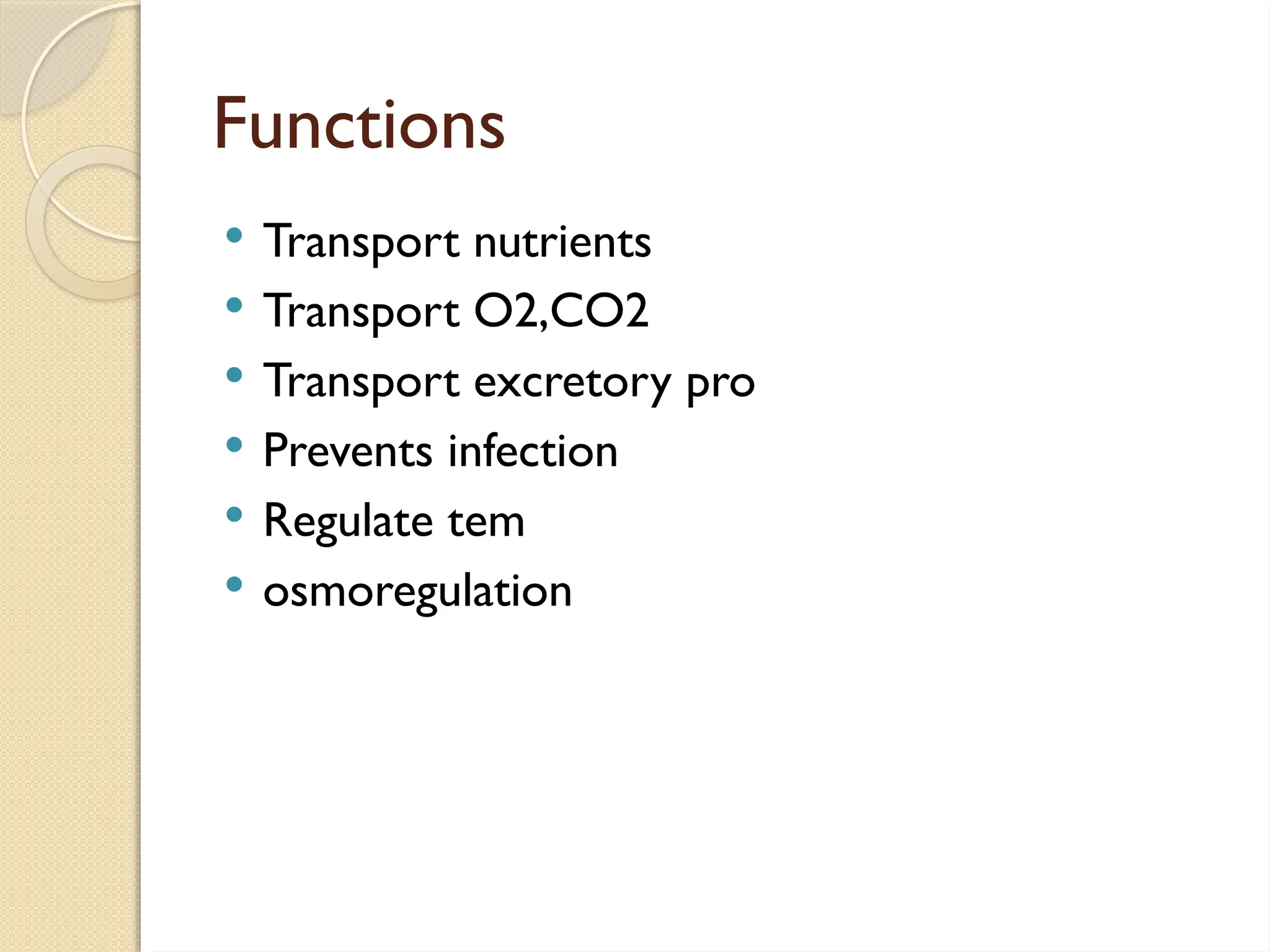 Basic concepts of blood circulation in mammals | PPT