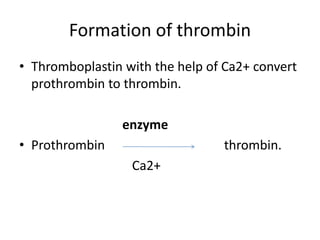 Blood clotting | PPTX