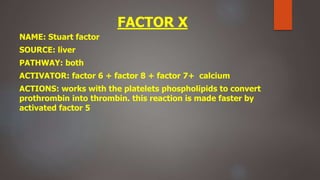 Blood clotting and role of calcium | PPTX