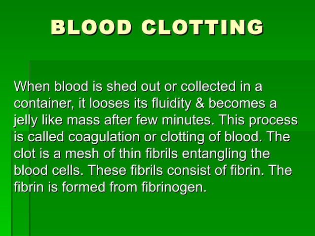 Blood clotting | PPT