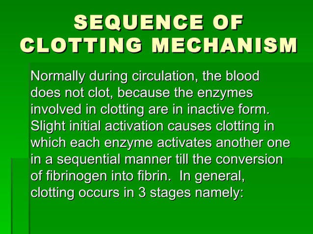 Blood clotting | PPT
