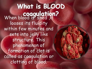 Blood coagulation | PPT